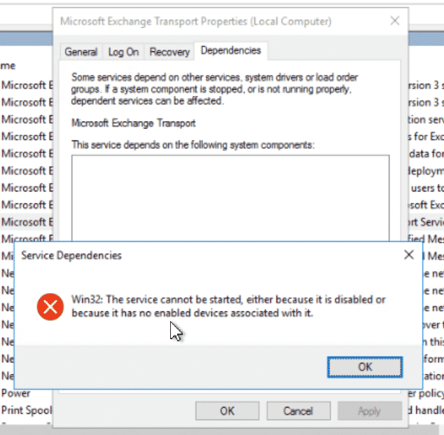 FIX: Win32: The service cannot be started, either because it is disabled...