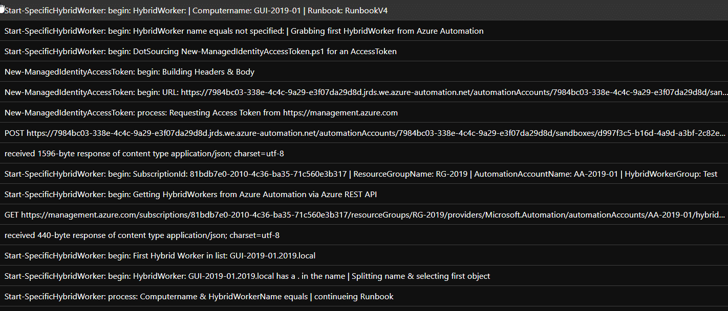 How to start a runbook on specific Hybrid Worker Azure automation