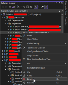 FIX: Object reference not set to an instance of object Add-Migration