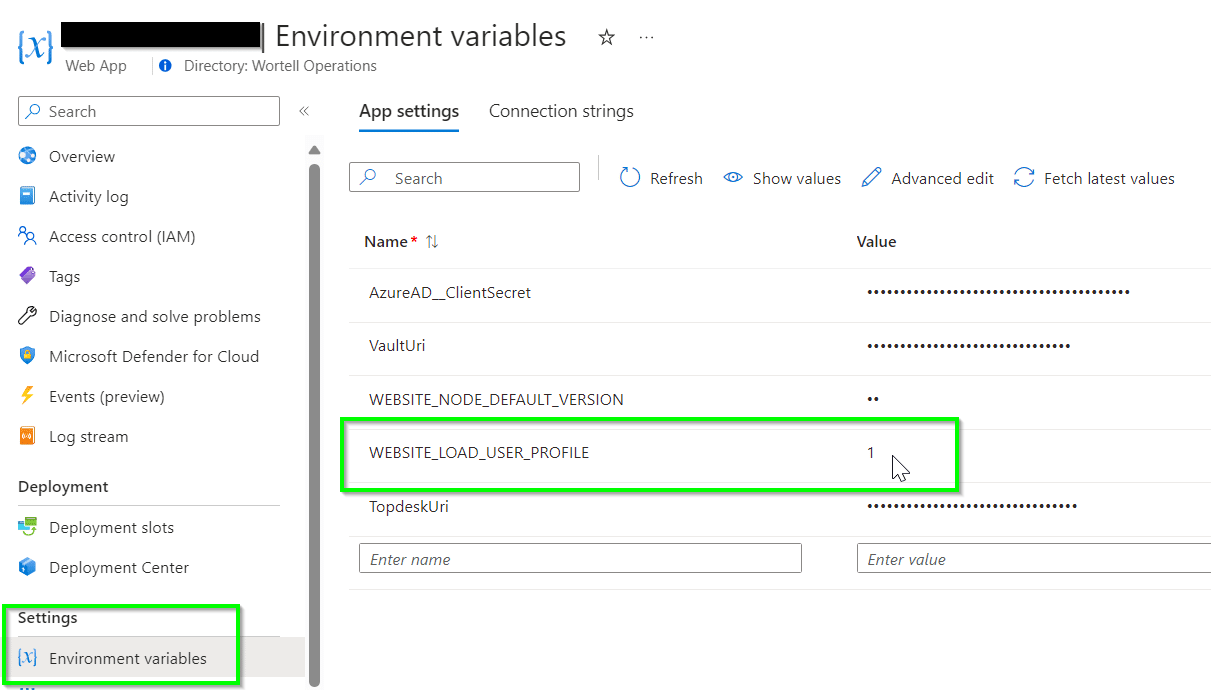 FIX: The system cannot find the file specified Azure Web Service