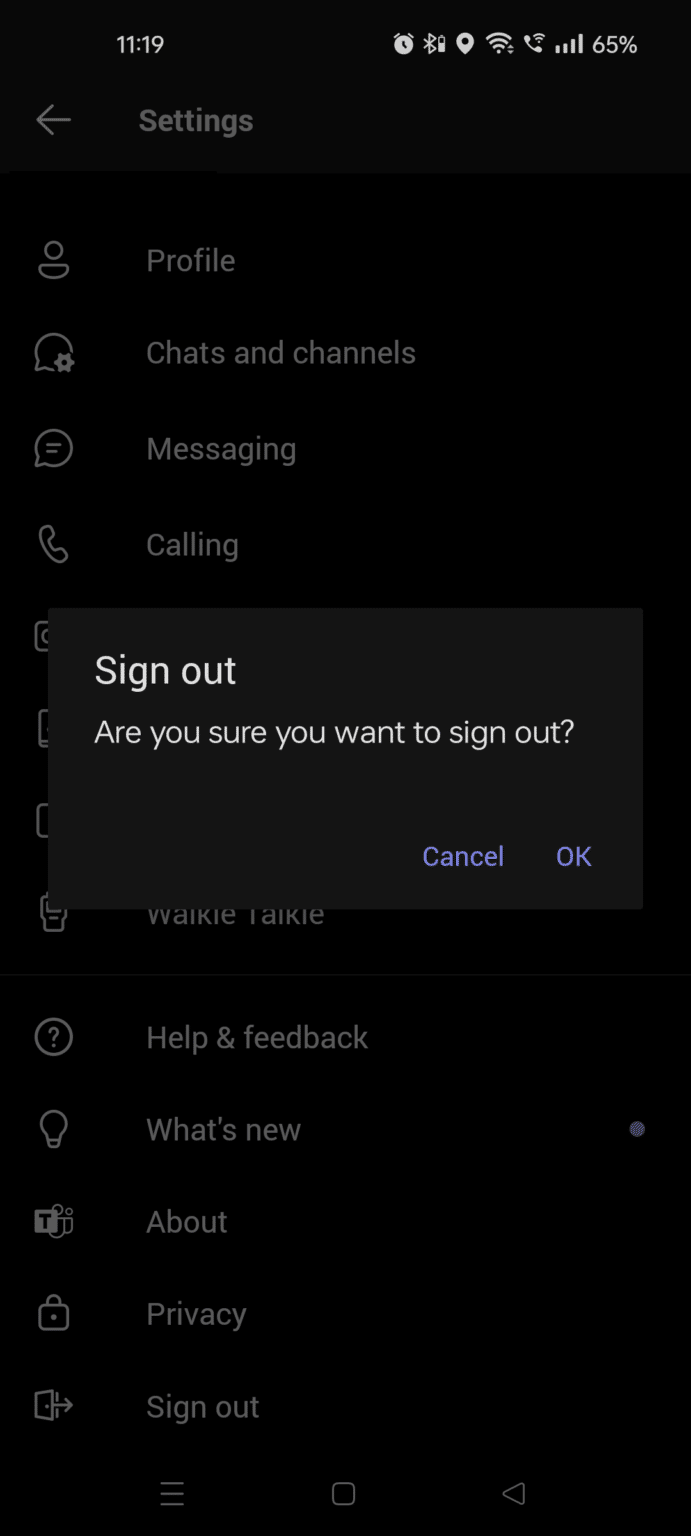 How to remove inaccessible accounts from Microsoft Teams on Android | Bas Wijdenes