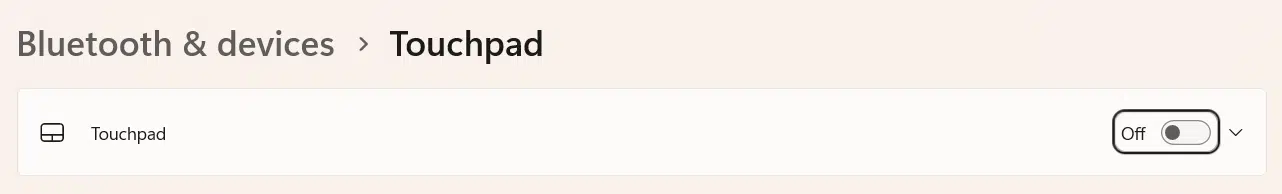 FIX: Disabled touchpad without a physical mouse and Fn key